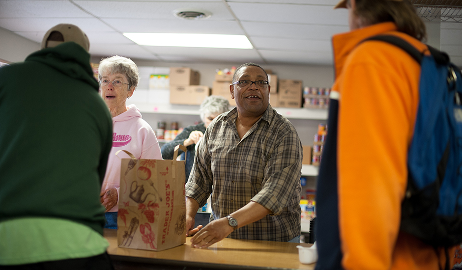 Delton at Food Pantry in Colorado Springs